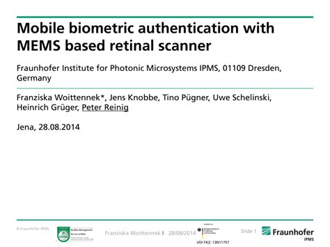 Pdf Mobile Biometric Authentication With Mems Based Retinal Scanner