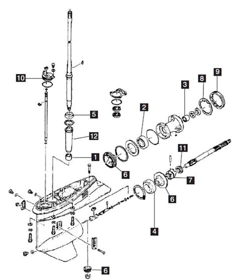 Mercury Outboard Lower Unit Parts Diagram