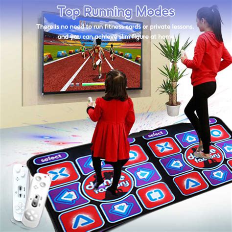 Dual Player Dance Mat Tv Game Dancing Pads For Computer Tv With 2 Game Controller Av Ouput