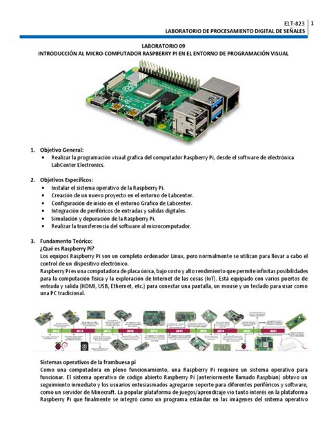 Guia 09 Dsp Rpi Pdf Raspberry Pi Hardware De La Computadora