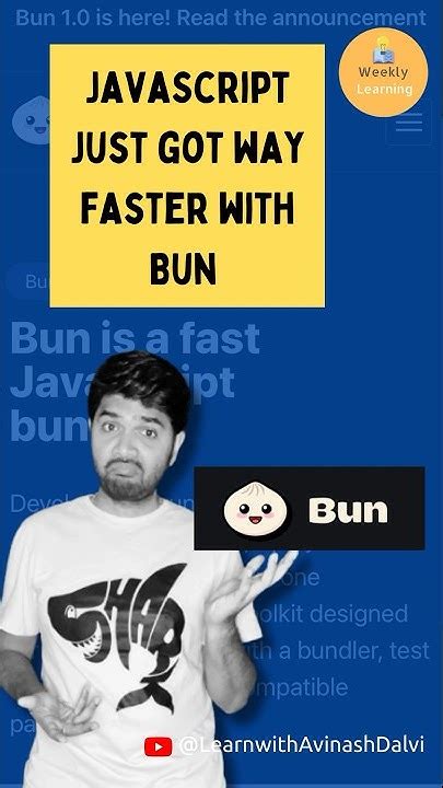 Javascript Just Got Way Faster With Bun Javascript Shortsvideo