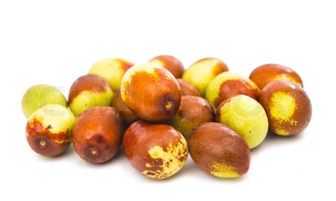 Chinese Jujubes Isolated Stock Image Colourbox
