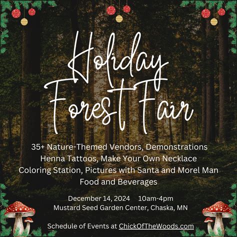 Holiday Forest Fair Chick Of The Woods Foraging