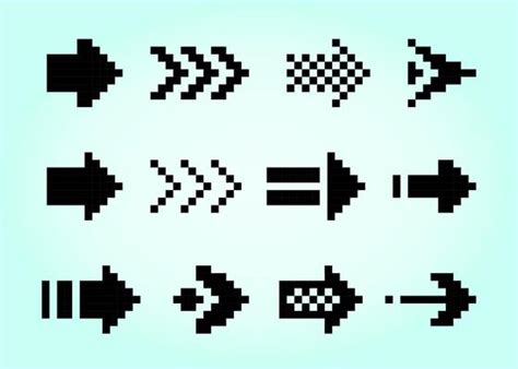 8 Bit Arrow Vector Art Icons And Graphics For Free Download