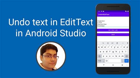 Undo Text In Edittext Android Studio Tutorial Youtube
