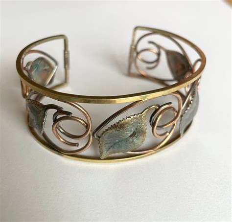 Vintage Krementz Gold Filled Scroll Cuff Bracelet Etsy Cuff