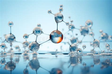 Abstract Molecular Structure Visualization Background Illustration Stock Illustration