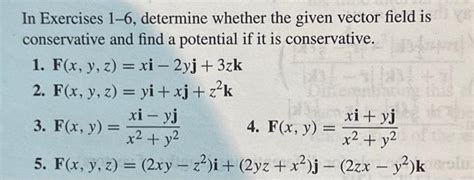 Solved In Exercises 1 6 Determine Whether The Given Vector