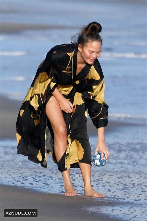 Eve Gale Enjoy Some Fresh Air While Having A Fun Day At The Beach In