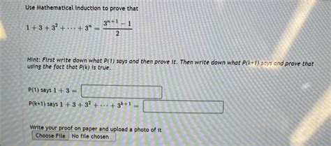 Solved Use Mathematical Induction To Prove That Chegg