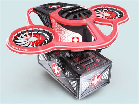 3d Design Concept Isometric Drones Flying Quadcopters With Remote Controls Remote Controlled