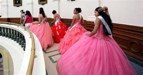 Texas Teens Wear Quinceañera Dresses To Protest At Capitol