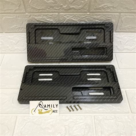 Jual Promo Murah Cover Dudukan Casing Plat Nomor Carbon Model Honda Astra Motor Univers Karbon