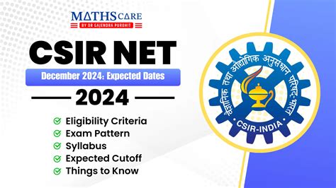 Csir Net December 2024 Expected Dates Mathscare