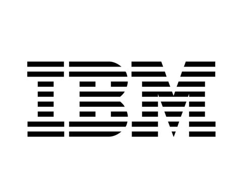 IBM Brand Symbol Software Computer Logo Black Design Vector Illustration Vector Art At