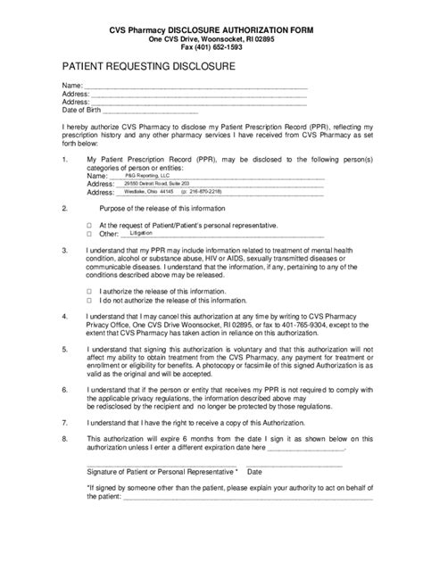 Fillable Online Cvs Medical Records Request Fill Online Printable Fillable Fax Email