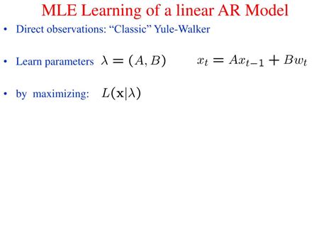 Ppt Auto Regressive Dynamical Models Powerpoint Presentation Free Download Id281126
