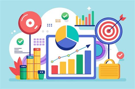 The Chart Displays Metrics With Vibrant Colors Highlighting Growth Trends And Key Performance