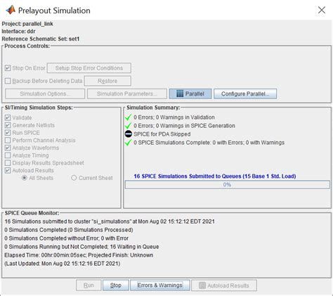 Run Parallel Simulations In Signal Integrity Toolbox