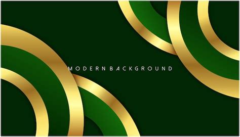 Premium Vector Luxury Abstract Geometric Background With Green Overlay And Gold Stripes Vector