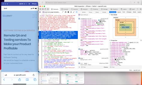 How To Debug Websites On Iphone Qacraft Pvt Ltd