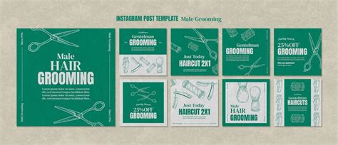 이발소 디자인 템플릿 무료 Psd 파일