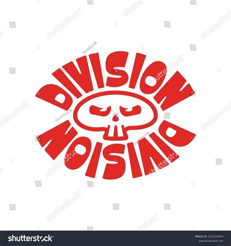 Skull Vector Svg Eps Division Lettering Stock Vector Royalty Free 2235526043 Shutterstock