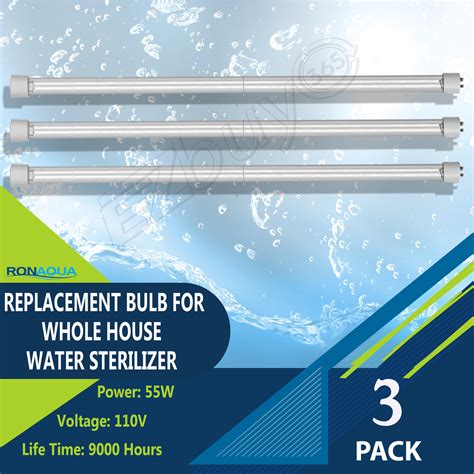 55w Uv Replacement Bulb 4 Prong For Water Purifier Ultraviolet Light