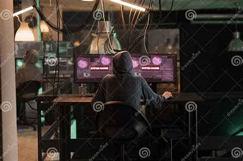 Cyberattack Criminal Hacking Computer Program Password Stealing Data