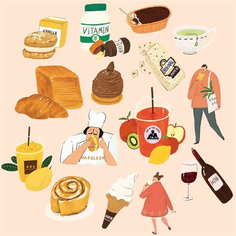 Food Guide Map 식품관 지도 일러스트 By Molee 노트폴리오