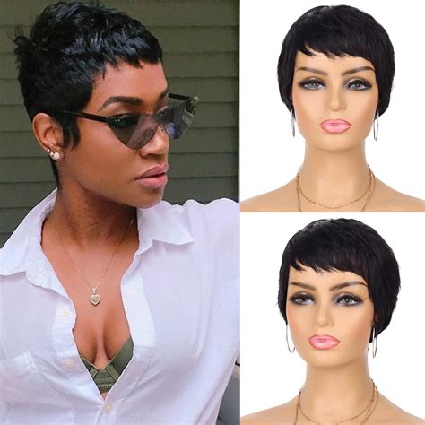 Pixie Cut Wig Human Hair Short Pixie Cut Wigs For Black