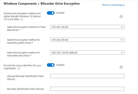 Configuring Bitlocker Via Microsoft Intune Settings Catalog Microsoft