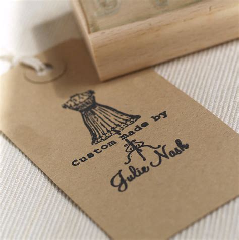 Personalised Custom Made By Stamp By Pretty Rubber Stamps