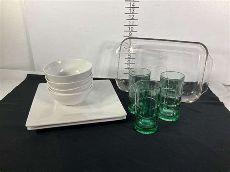 Kitchenware Set With Ikea Bowls Pyrex Glass Bakeware And Tumblers