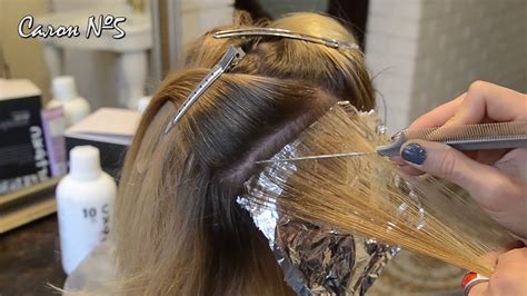 Мелирование вуалевой техникой близко к корням волос Youtube