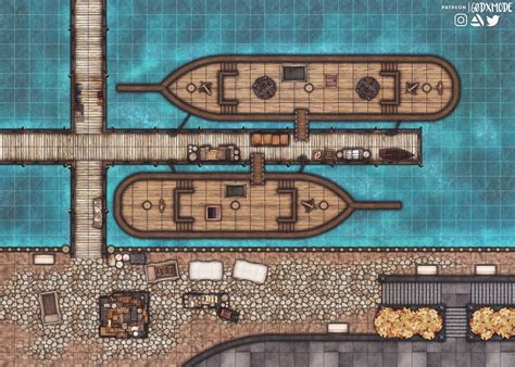 The Haunted Docks Battlemaps Dungeon Maps Dnd World Map Fantasy Map My XXX Hot Girl