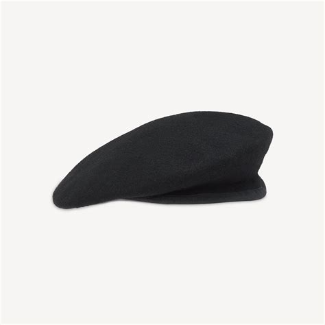 Military Beret In Black Swaine London