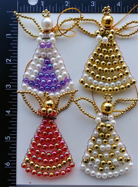 Pearl Beaded Angel Ornament Pattern Hiqnva
