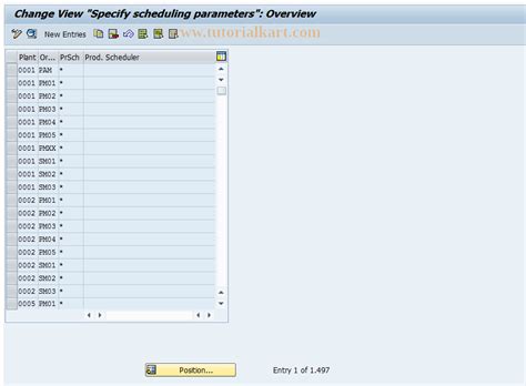 OPU7 SAP Tcode Control Parameters Plant Maintenance OPU7 SAP Tcode Control Parameters Plant Maintenance