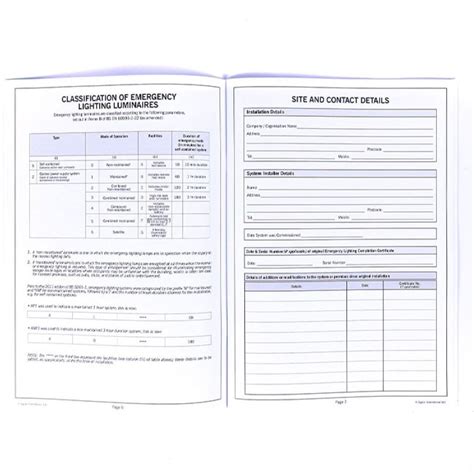 Emergency Lighting Log Book Tis Powersaver Electrical And Security