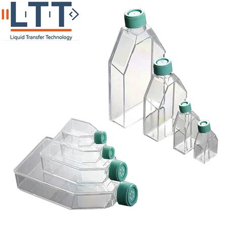 Disposable Plastic Steriled Lab Flask T25 T75 T175 T225 Vent And Sealing Cap Laboratory Tissue