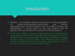 Determination Of Sex From Skeletal Remains PPTX