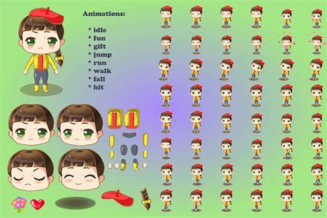 Girl Sprite Sheet Jumping Girl Sprite Sheet Jumping