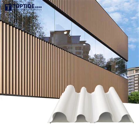 Corrugated Aluminum Wall Cladding Panel Exterior Facade Decorative 3d Wave Great Wall Panels