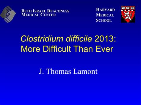 Clostridium Difficile Powerpoint Presentation Pptx