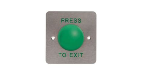 Push To Exit Mushroom Release Button Large Green Button On A