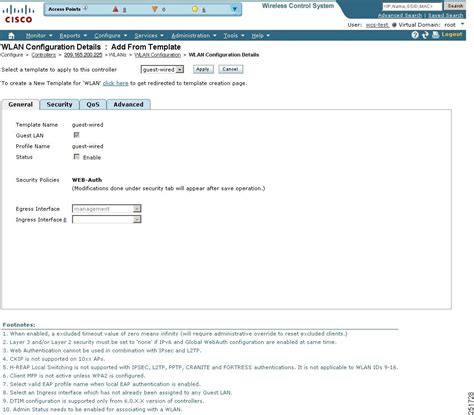 Cisco Wireless Control System Configuration Guide Release Chapter Configuring