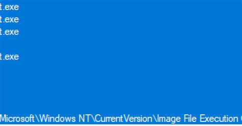 Atucom Windows Override Command Execution Image File Execution Options