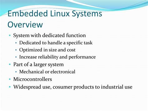 ppt embedded linux systems powerpoint presentation free download