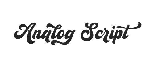 Analog Script Font Family Typeface Free Download TTF OTF Fontmirror Com